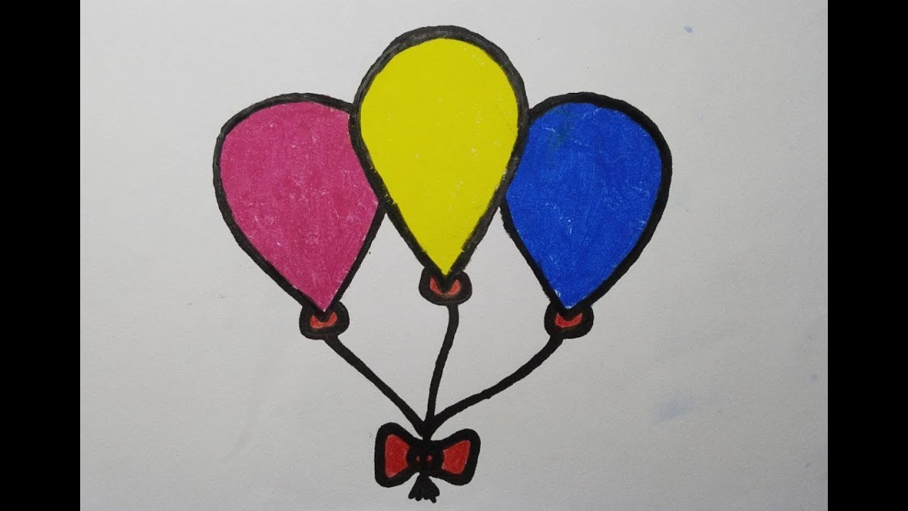 How to draw a balloon step by step@TishaArtGallery - YouTube