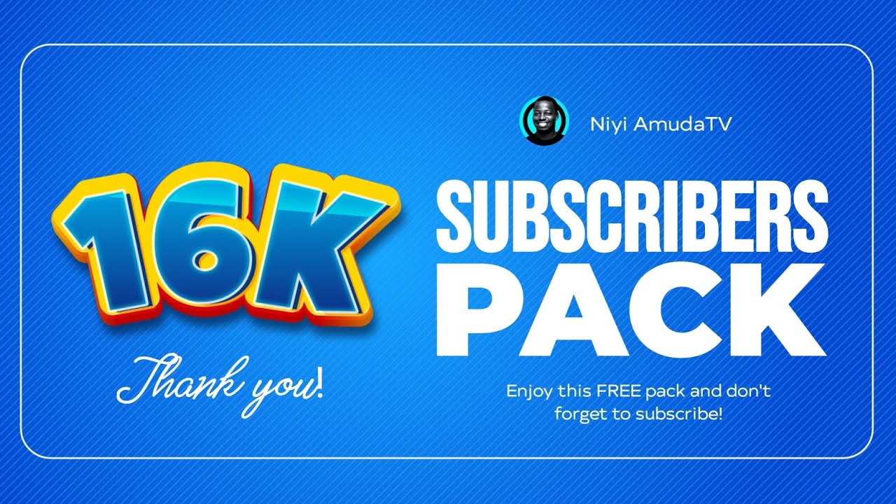 16K SUBSCRIBERS PACK || FREE GRAPHIC DESIGN RESOURCES 😲 - YouTube