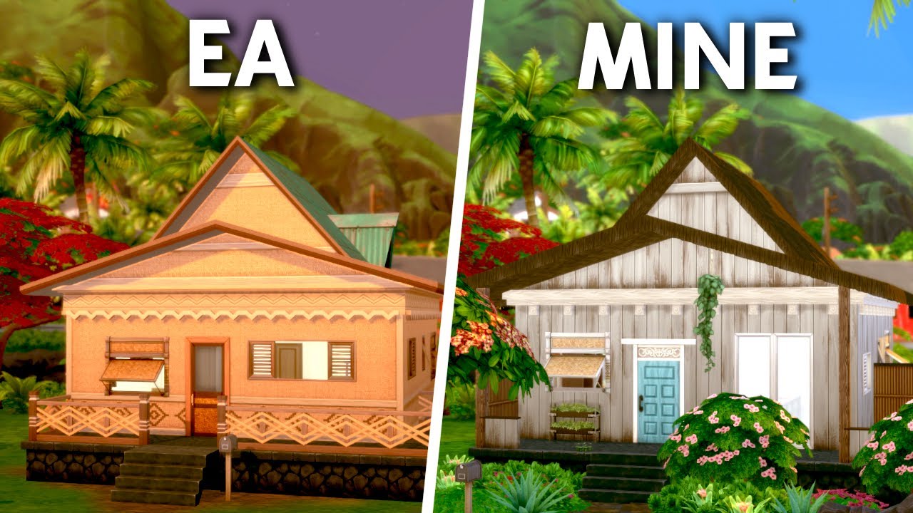 i tried to fix one of the most BORING starter homes in The Sims 4 - YouTube