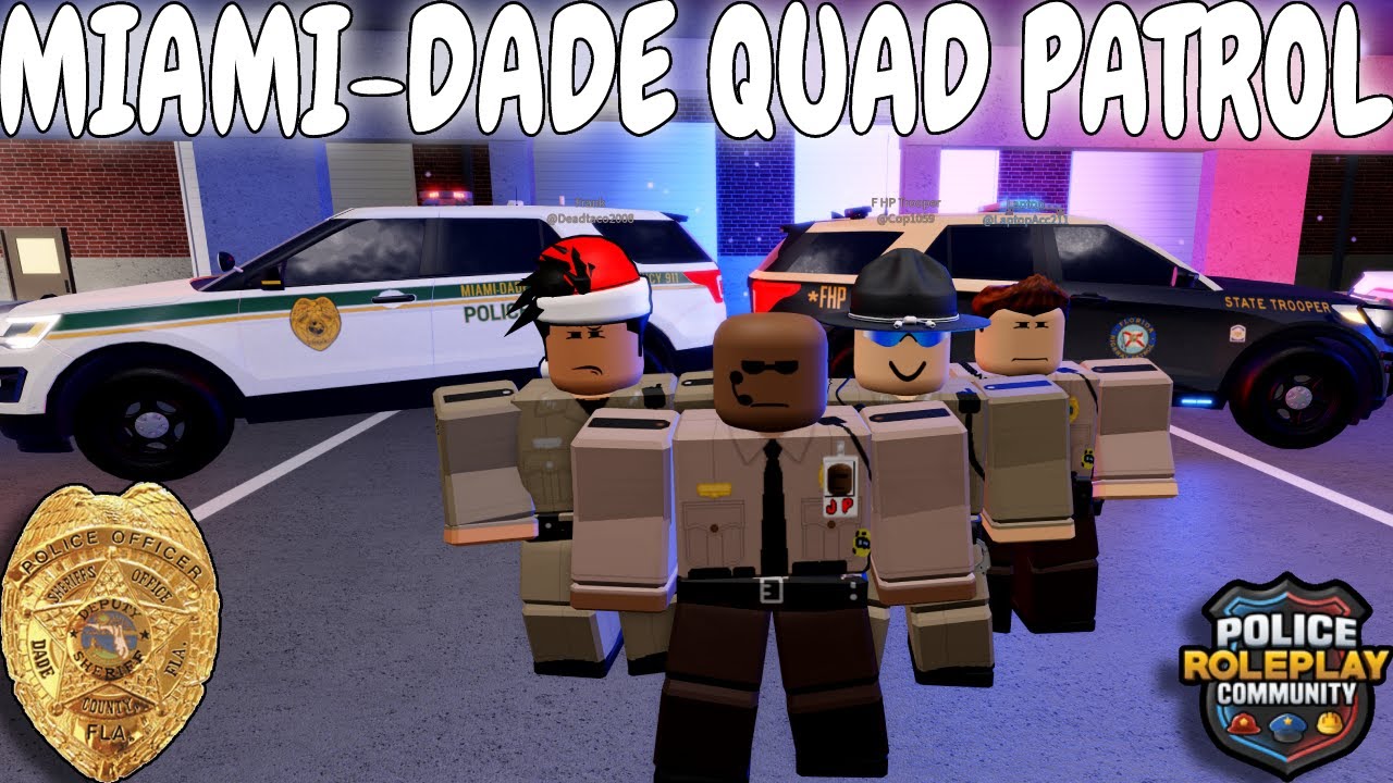 MIAMI DADE PD QUAD PATROL!! Roblox ERLC - YouTube