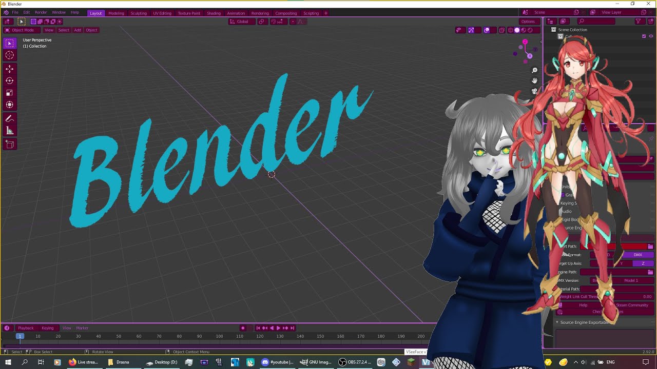 Blender Modeling: XC2 Pyra Part 1: Head - YouTube