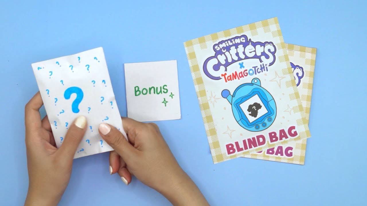 [🐾paper diy🐾] Smiling Critters x Tamagotchi ASMR Blind Bag Unbox P1 💗 ...