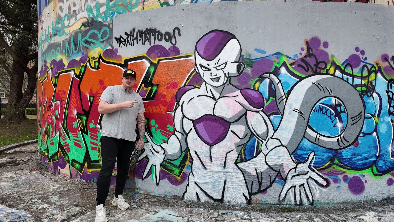 Freiza Dragon Ball Z Mural - YouTube
