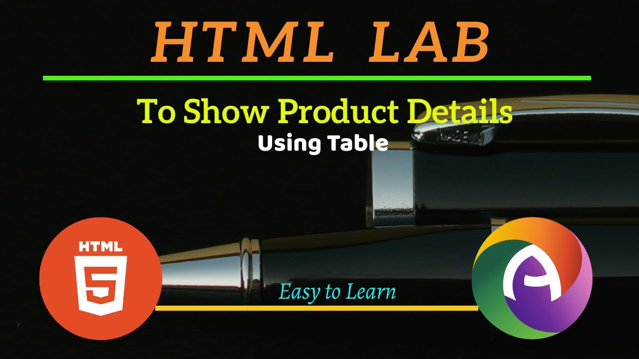 HTML Code for Design a web page to show product details of a computer ...