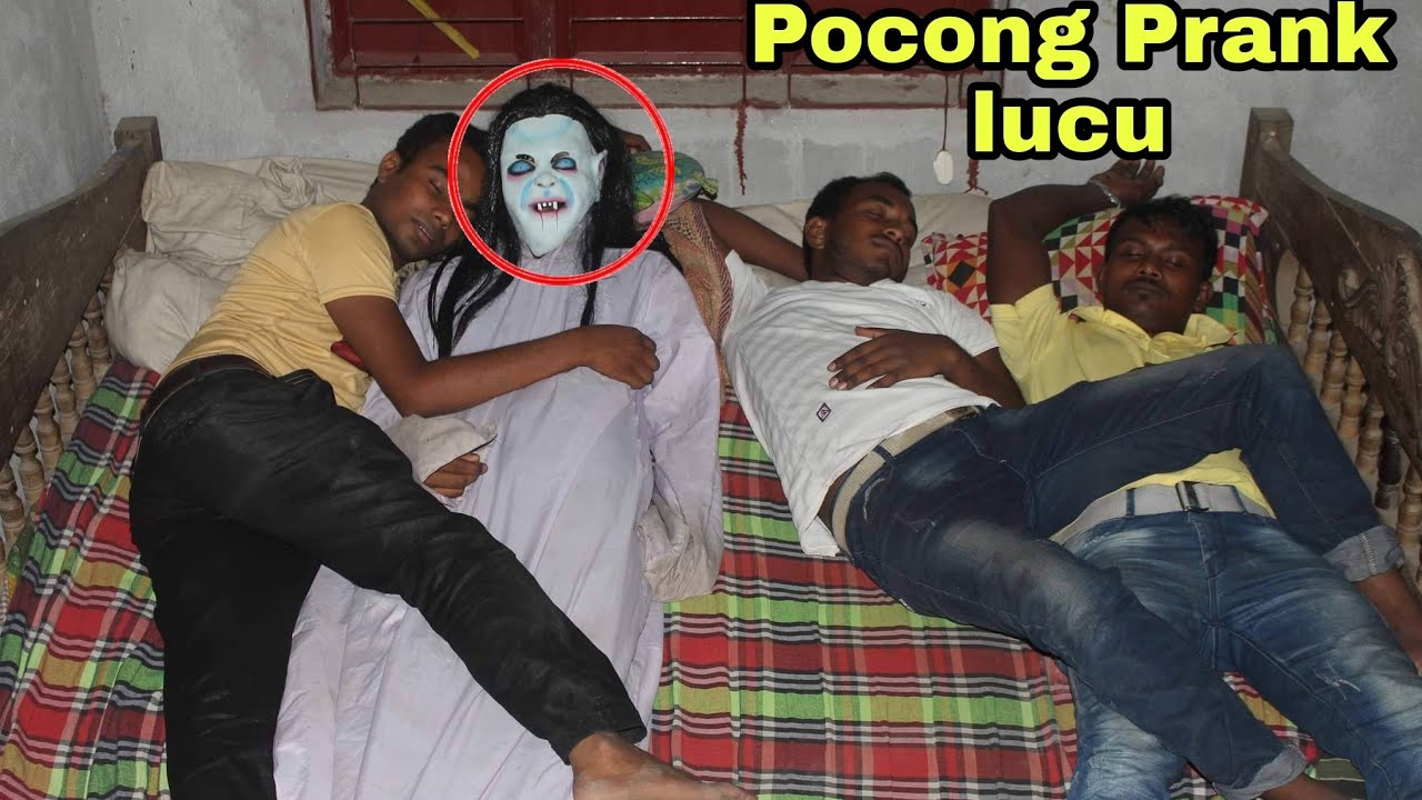 Viral Pocong Prank lucu lagi tidur ngakak 🤣 - YouTube