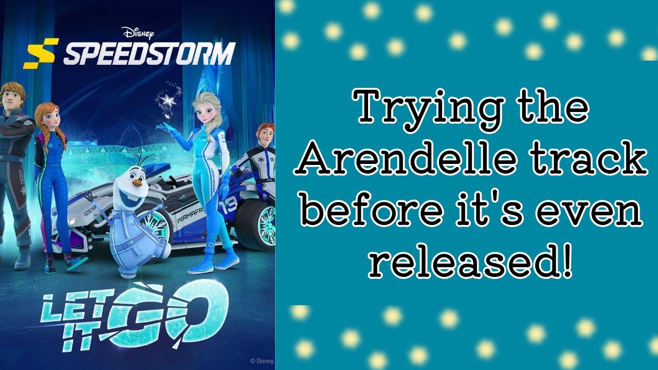 Racing The Frozen Track Before It Releases! Disney Speedstorm - YouTube