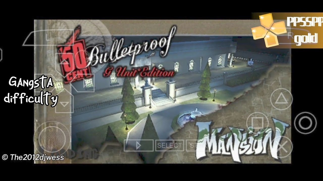 50 Cent Bulletproof G-Unit Edition (PPSSPP) Part 3 - Mansion - YouTube
