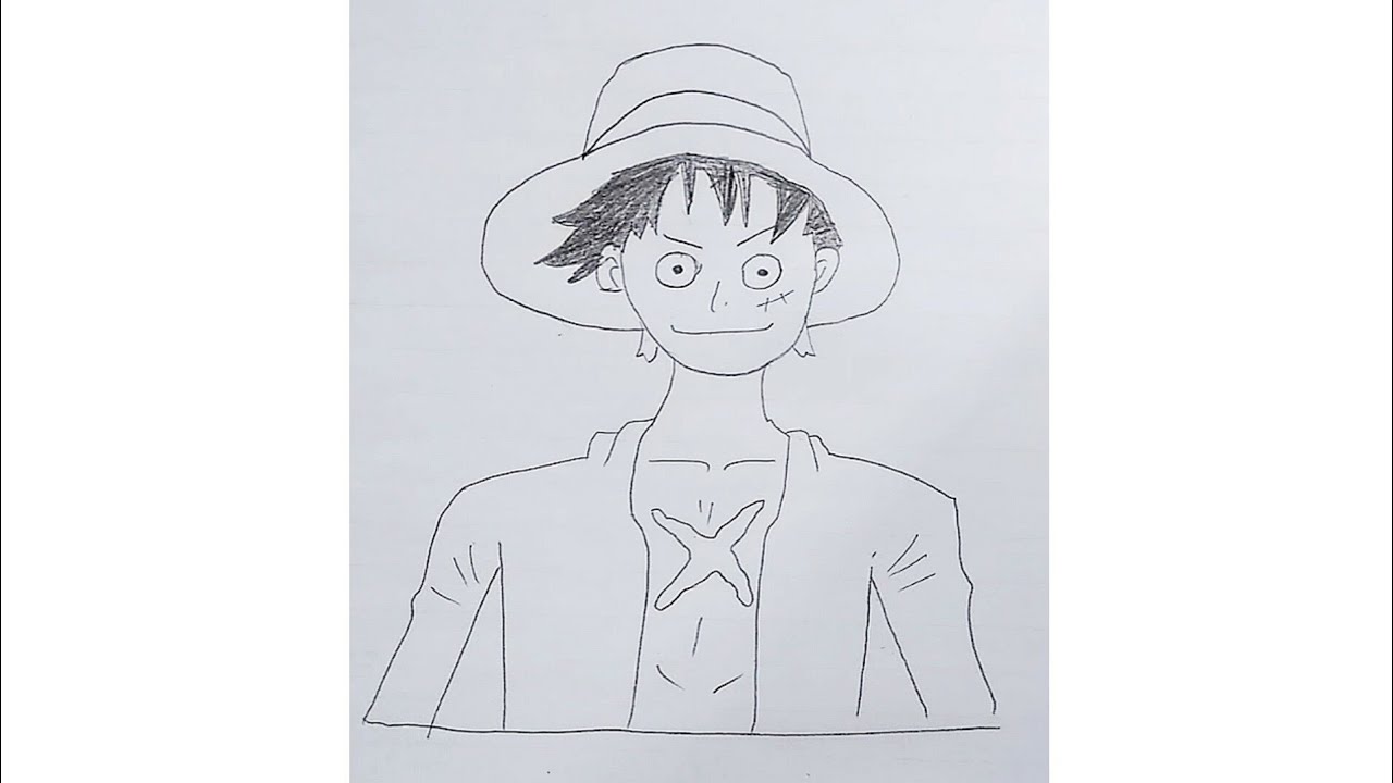 How to draw Luffy | Luffy drawing | Monkey. D luffy kaise banate hai ...