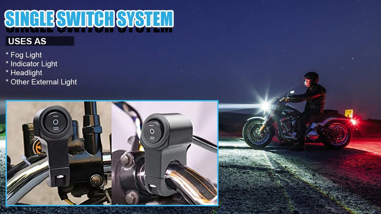 AUTOPOWERZ 2 Way 1 Button Switch Motorcycle Headlight Switch, 7/8 ...