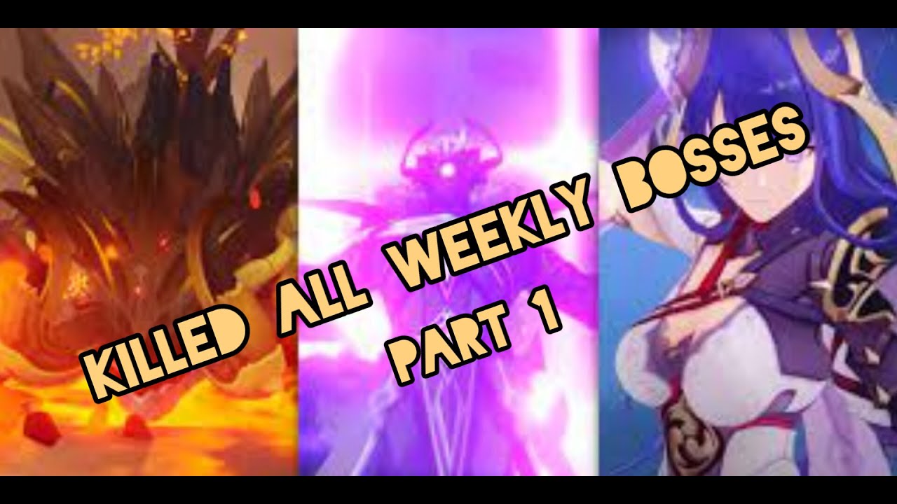 Killled all weekly bosses part 1! GENSHIN IMPACT - YouTube