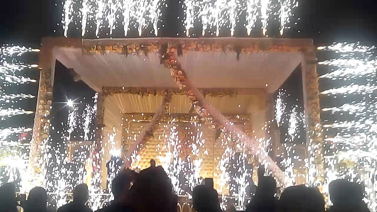Wedding Cold pyro Effects - YouTube
