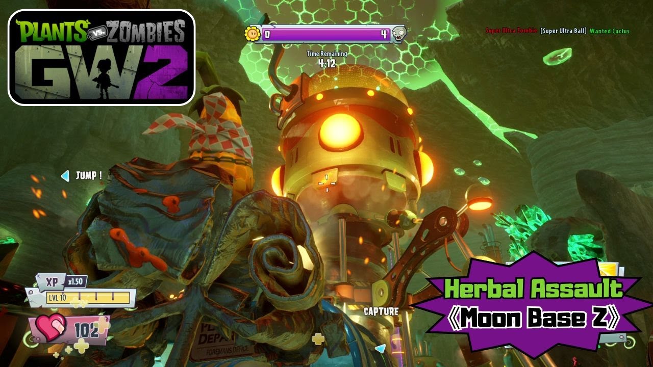 PvZ GW 2 | Herbal Assault | Moon Base Z - YouTube
