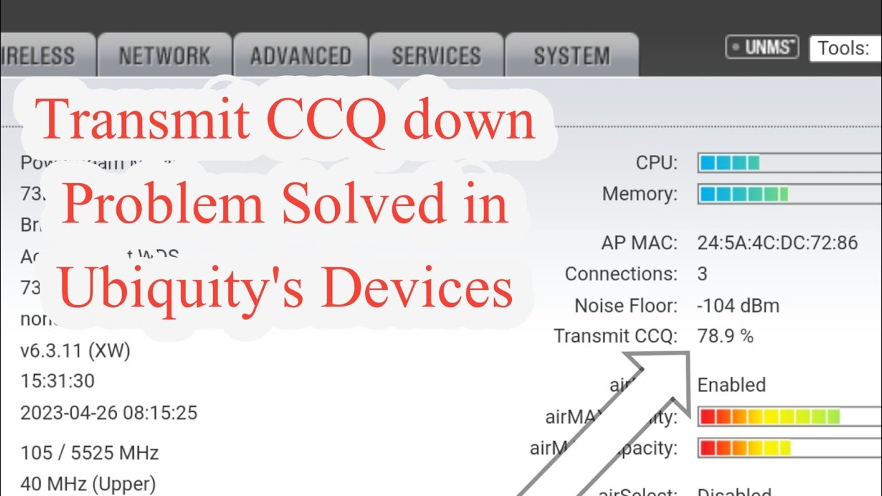 Transmit CCQ Problem Solved in Ubiquists Devices - YouTube