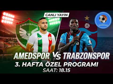 Amedspor-Trabzonspor 3.Hafta Özel Programı! Trabzonspor Ağır Yaralı! Amedspor'da Hedef 3 Puan