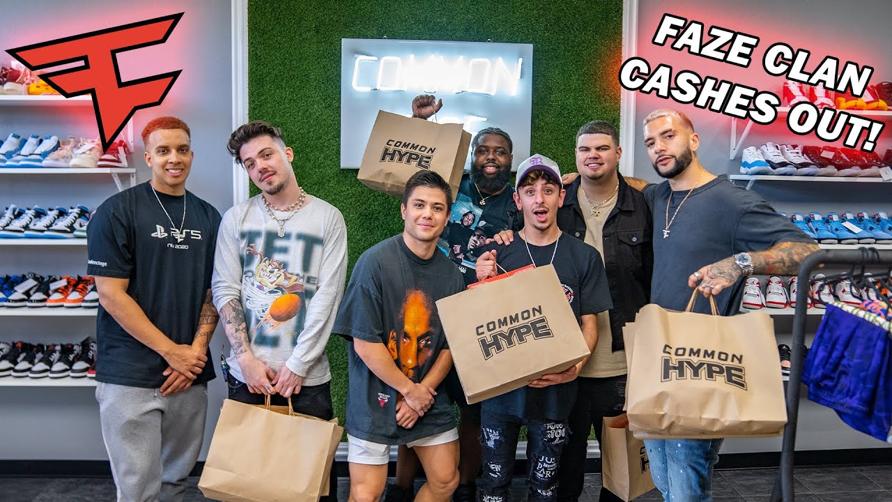 FAZE CLAN CASHES OUT AT OUR SNEAKER STORE! *They Bought Our Most ...