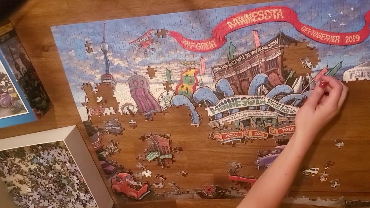 1000 Piece Minnesota State Fair Puzzle Timelapse - YouTube