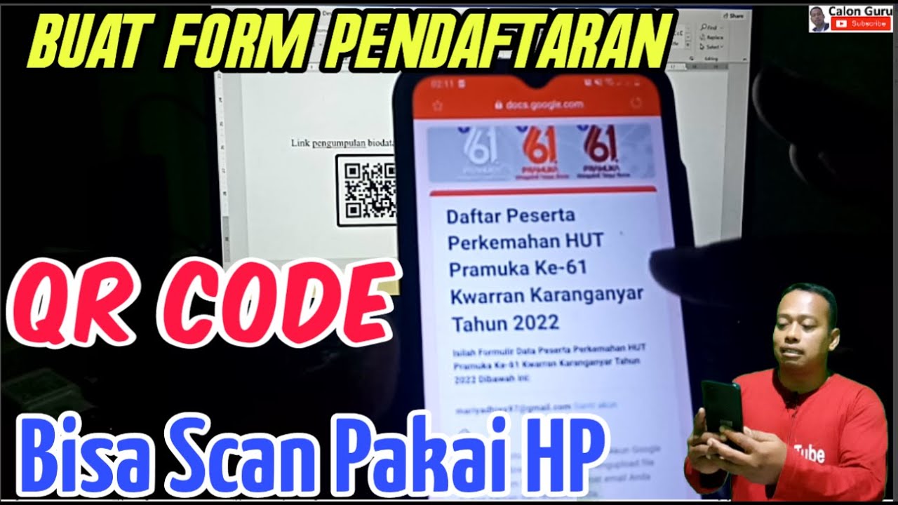 LENGKAP! Cara Membuat Barcode Pendaftaran Online / Cara Membuat QR Code ...