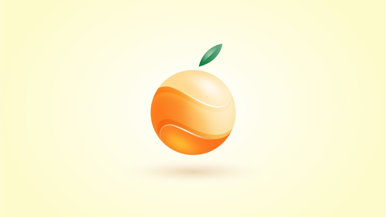 Orange 3D Logo Design - Affinity Designer Tutorial - YouTube