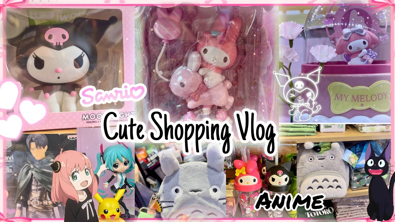 CUTE SHOP WITH ME VLOG | Sanrio | Anime | Studio Ghibli | Miniso ...