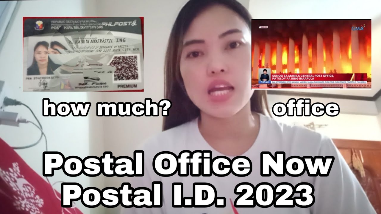 POSTAL OFFICE / POSTAL ID 2023 - YouTube