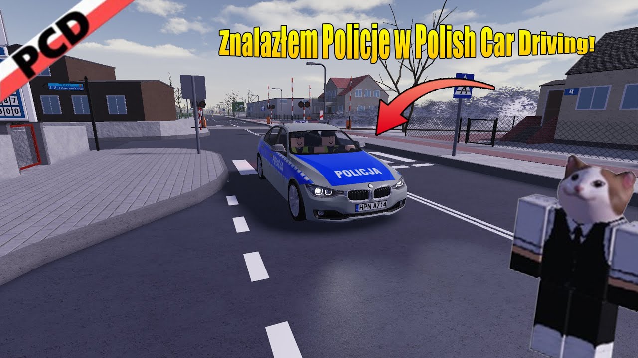 Policja Znaleziona w Polish Car Driving! - YouTube
