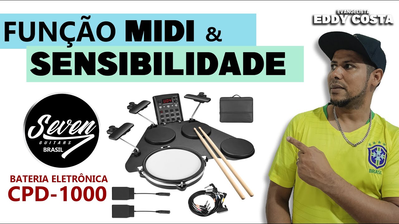 CPD-1000 - Midi e Sensibilidade - Bateria Eletrônica - YouTube
