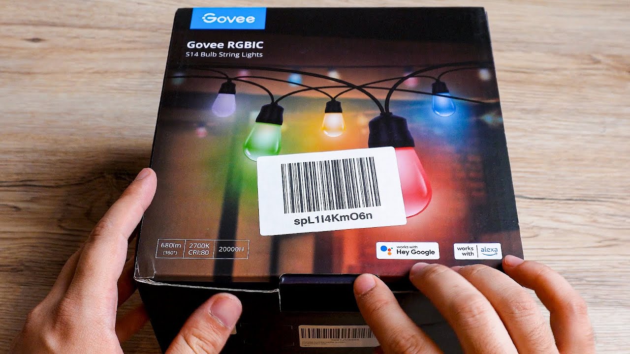 Govee LED Bulb String Lights Unboxing - YouTube