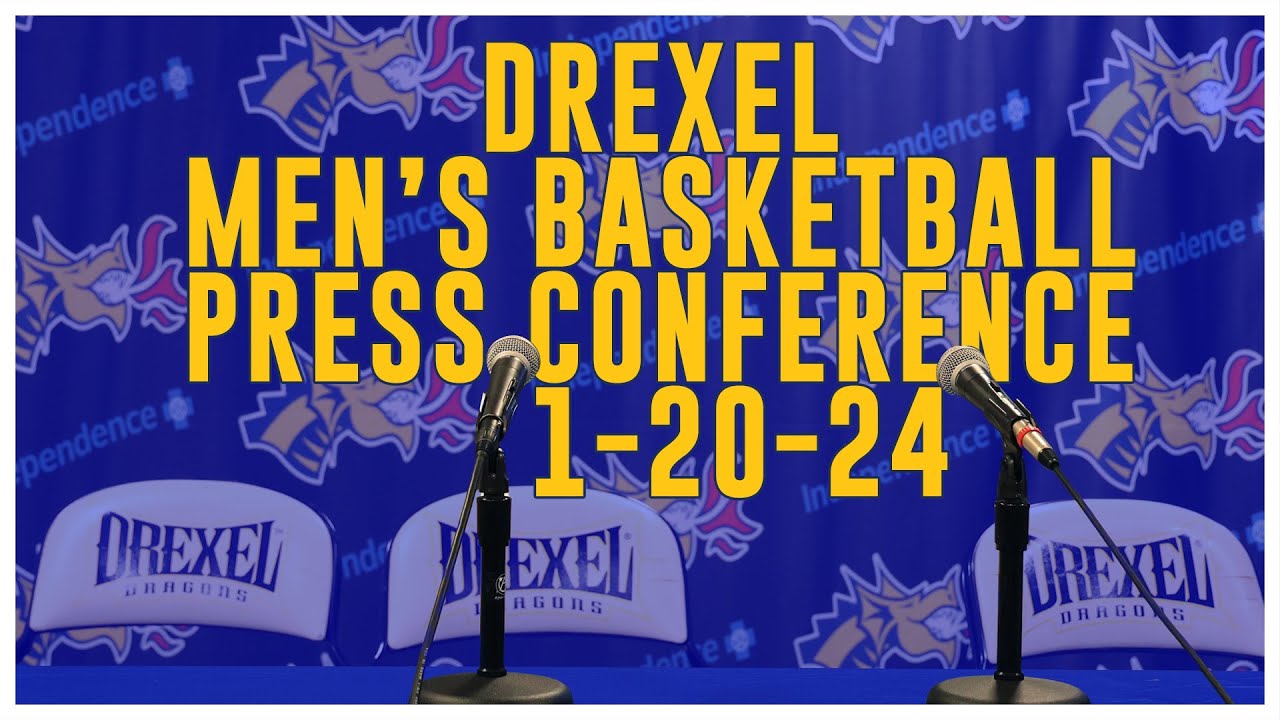 Drexel Men's Basketball Press Conference vs Delaware 1-20-24 - YouTube