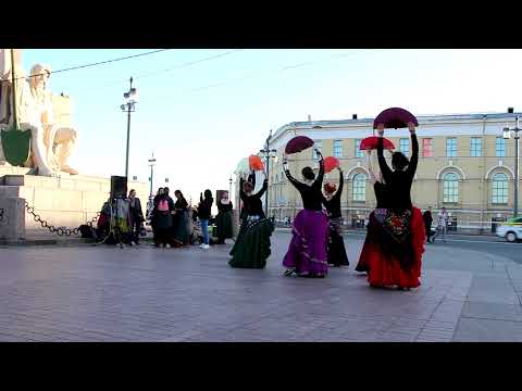 Sirin Tribe & students - ATS/FCBD style Flamenco Fan dialect @ Open Air 30-05-2021