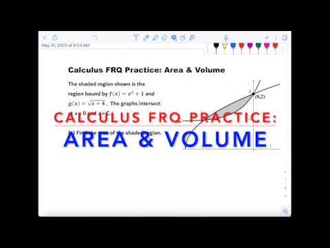 Calculus AP Exam FRQ Review: Area & Volume - YouTube