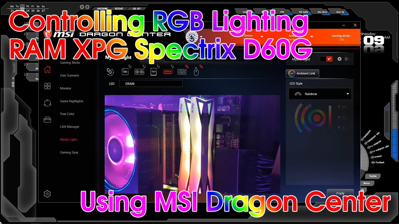 Re-Upload - Controlling RGB Lighting XPG Spectrix D60G DRAM | Dragon ...