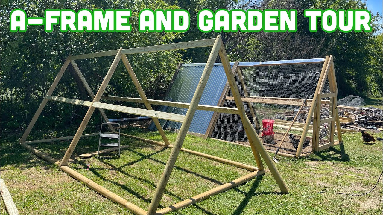 A-Frame #2 Garden ALL planted - YouTube