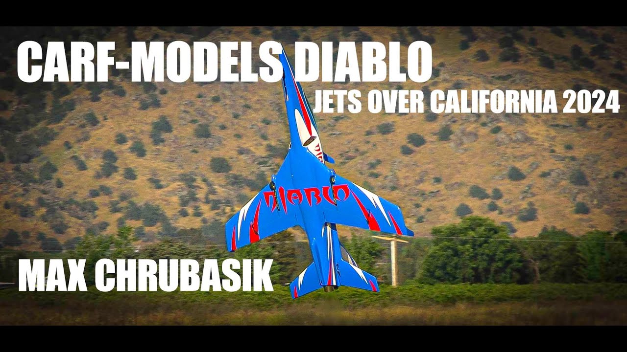 CARF-MODELS DIABLO FLOWN BY MAX /Jets Over California 2024 ACTION RC ...
