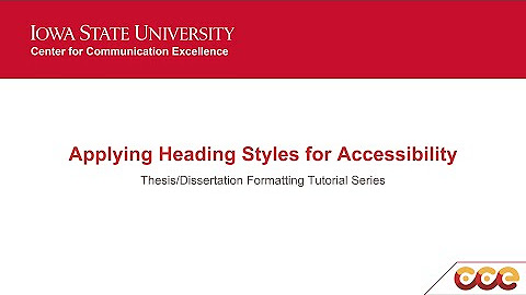 Thesis and Dissertation Formatting Tutorials - YouTube