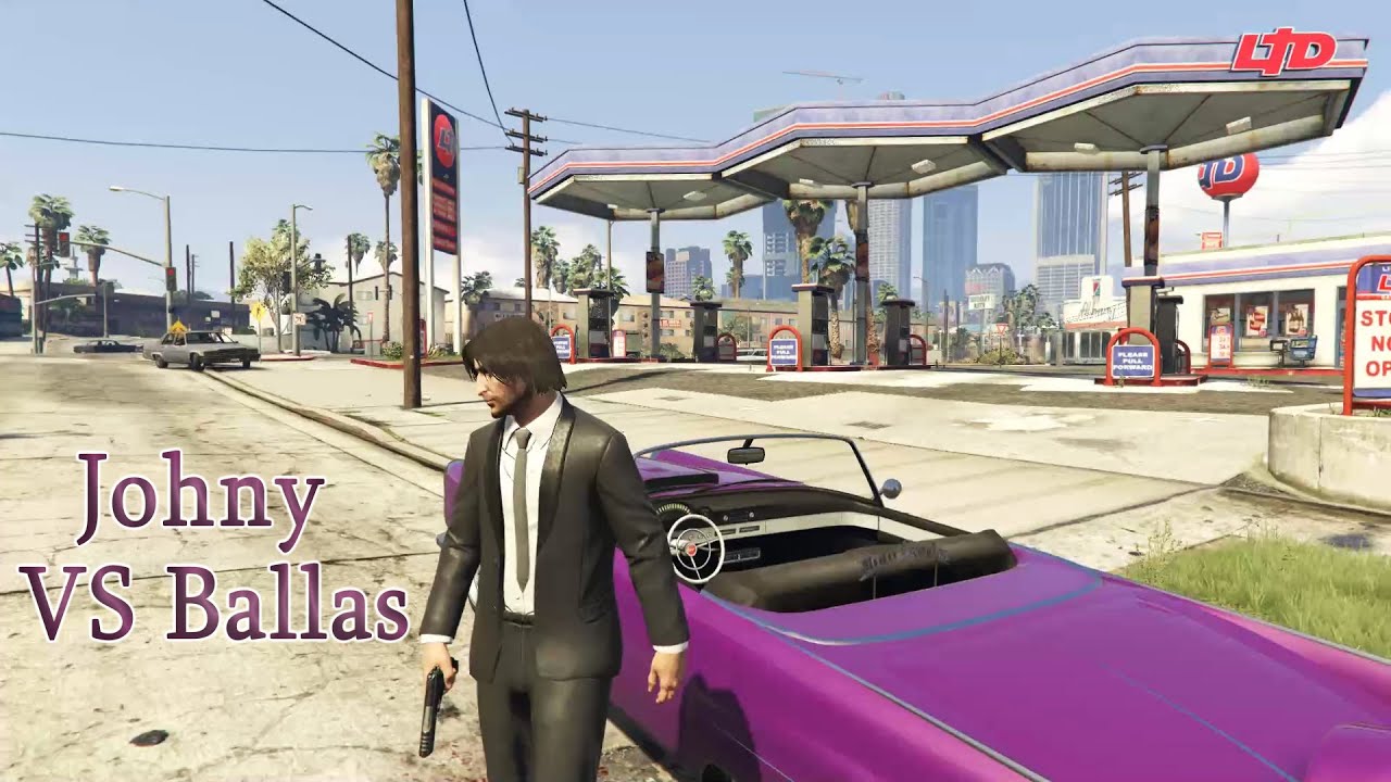 GTA 5 Johny VS Ballas #gta #gameplay - YouTube