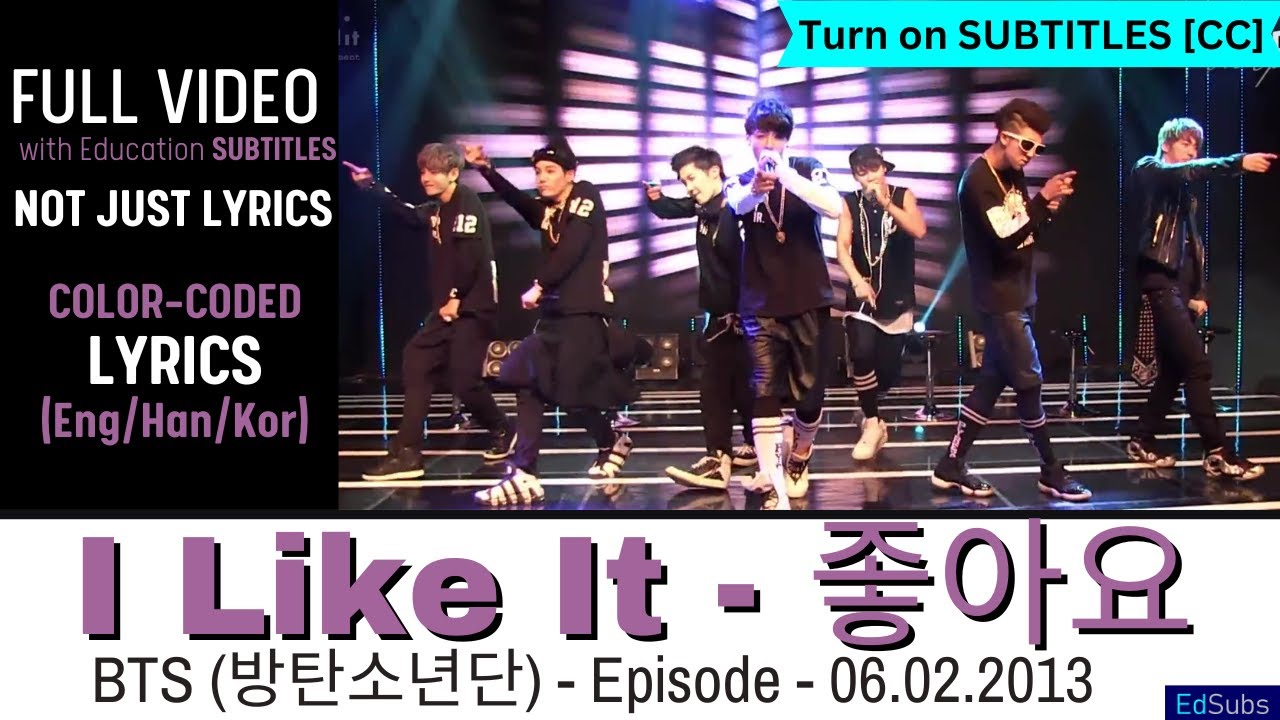 BTS (방탄소년단) - I Like It(좋아요 ) Episode [ENG SUBS] Color Coded Lyrics (가사 ...