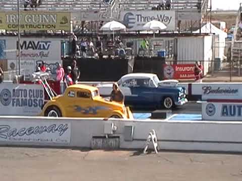 55 CHEVY ProMod 2014 California Hot Rod Reunion - YouTube