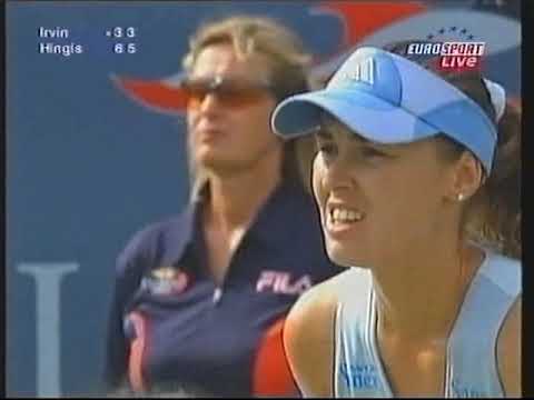2002 US Open First Round Hingis vs Irvin