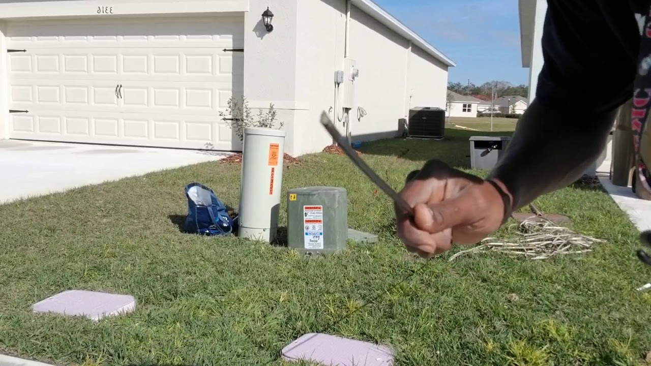 how to run fiber underground drop - YouTube