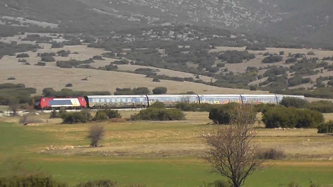 Greek Railways Macedonia, Trains on Curves - YouTube