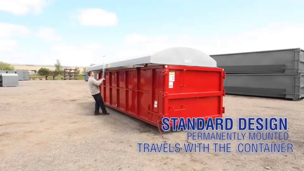 2016 STORM TOP ROLL OFF CONTAINER COVER - YouTube
