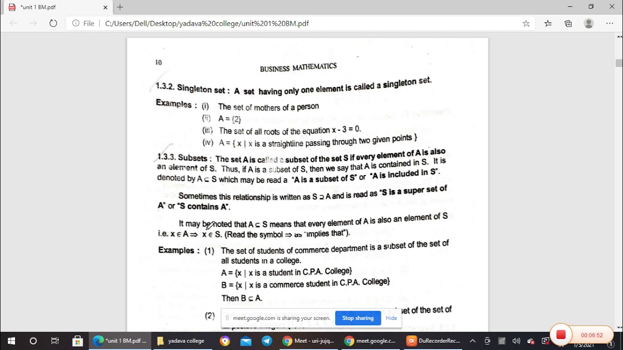 unit 1BM 5 1 21 - YouTube