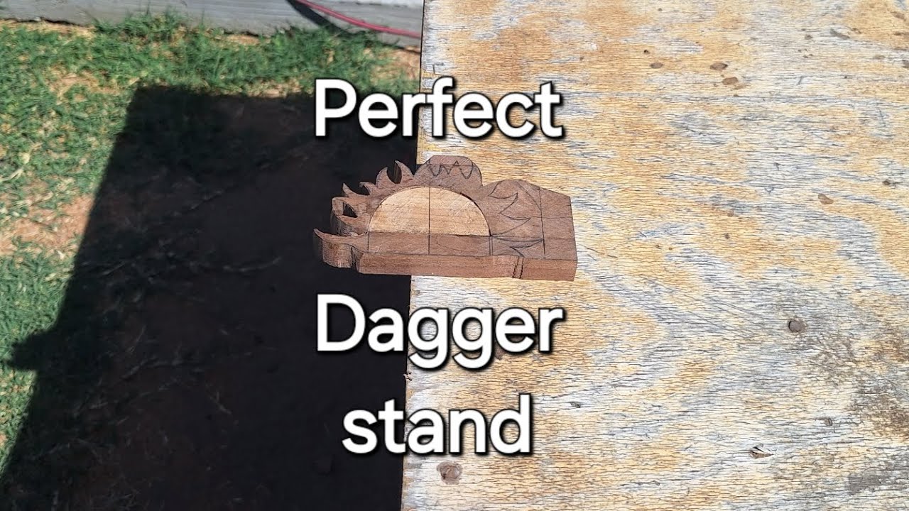 wooden dagger stand (build) - YouTube