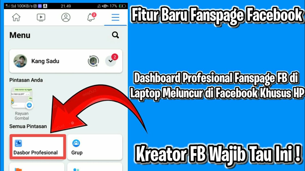 Dashboard Profesional Fanspage, Fitur Baru Khusus Profil Halaman ...