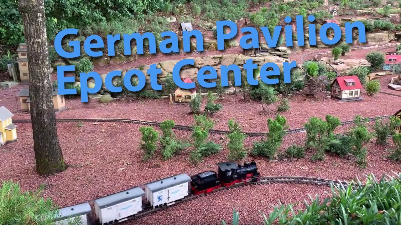 Trains in Epcot in German Pavillion - YouTube