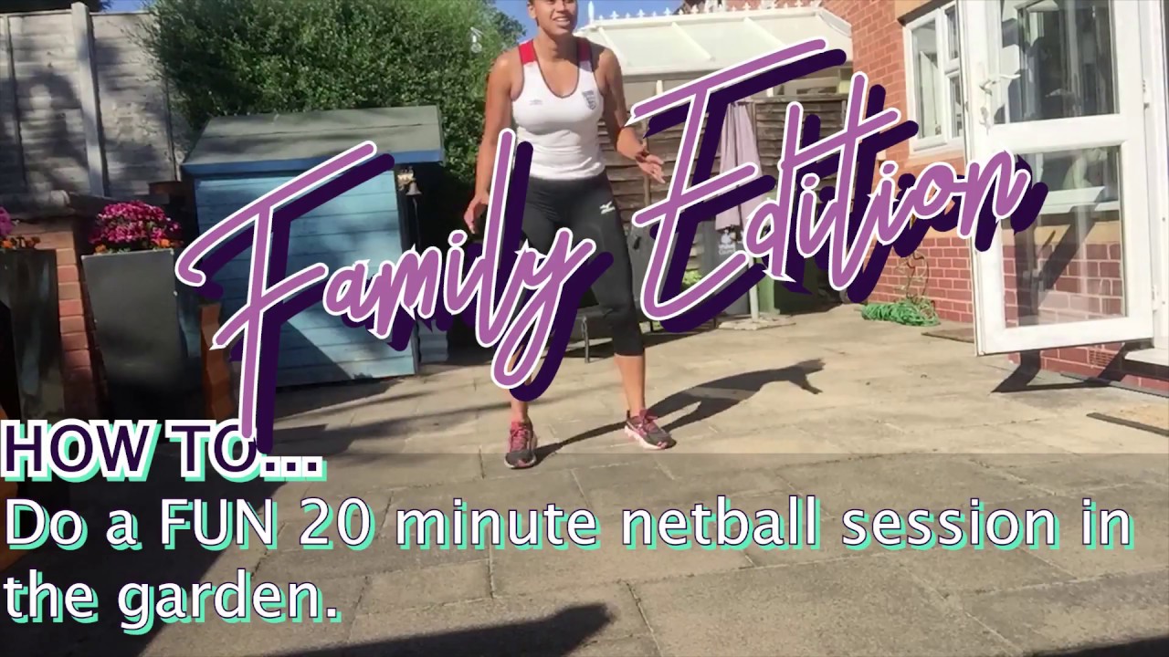 How to do a fun 20 minute netball session in the garden! - YouTube