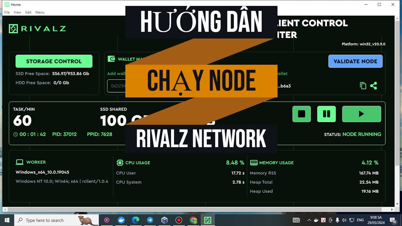#RIVALZ NETWORK kèo chạy node không thể bỏ qua. Hướng dẫn chi tiết - YouTube
