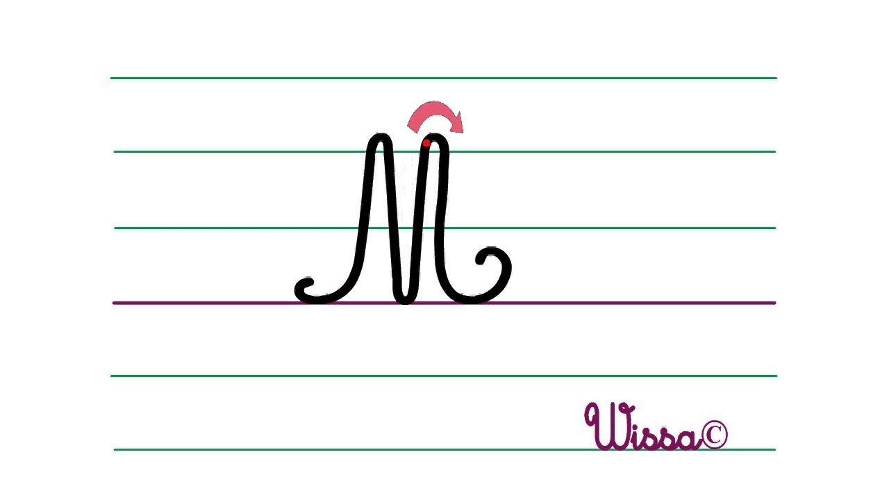 La lettre "m" en majuscule pour l'écriture - YouTube