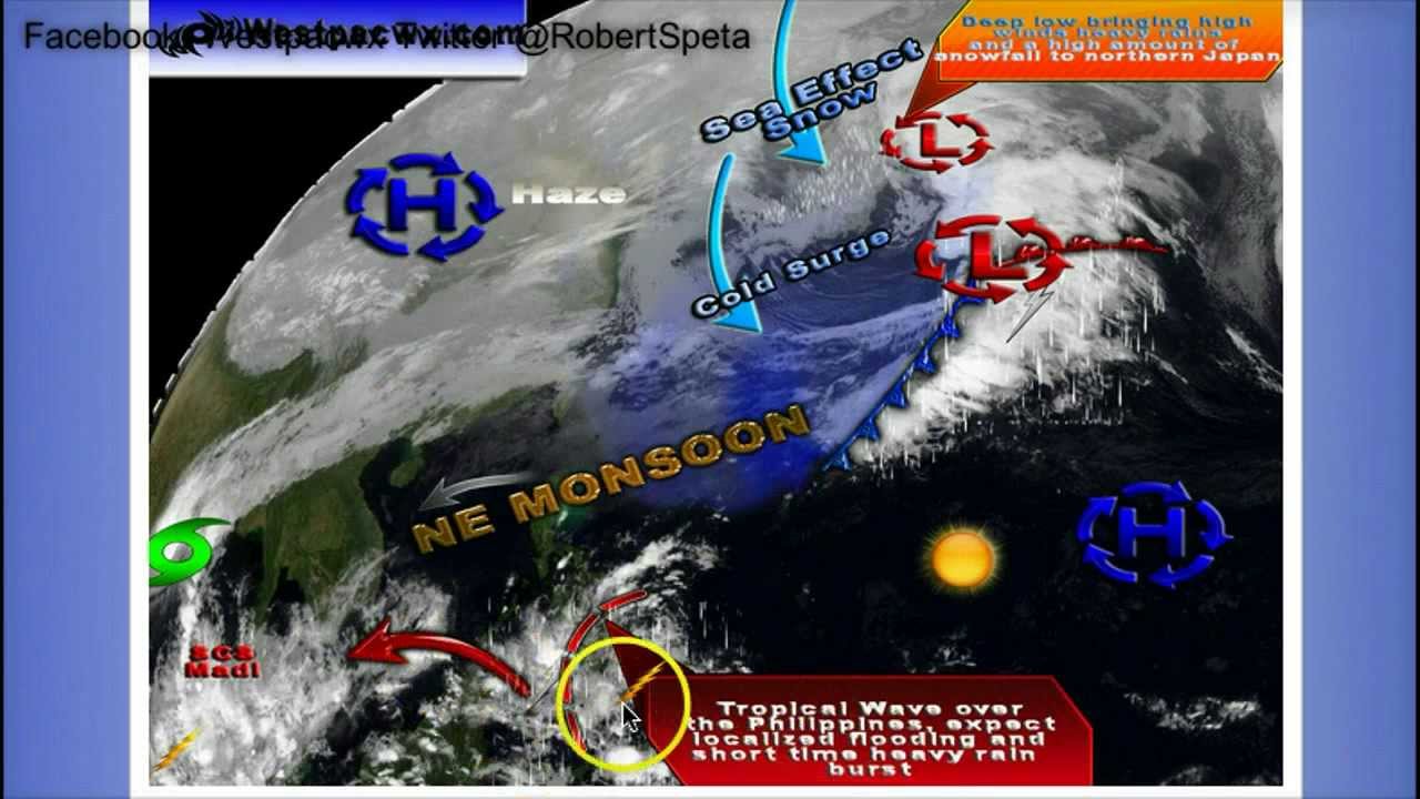 Snow, NE Monsoon & Cold Surge, Mid-Week Update - YouTube