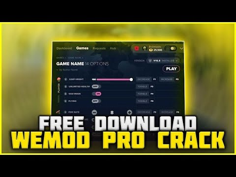 WEMOD PRO TRAINER 💯 MOD MENU FOR GAMES // FREE DOWNLOAD 2024 PC - YouTube